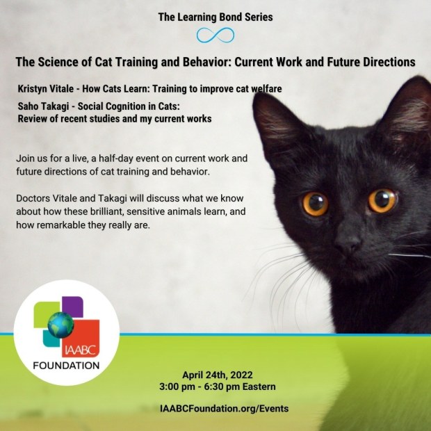 Upcoming Presentation! The Science of Cat Training and Behavior ...
