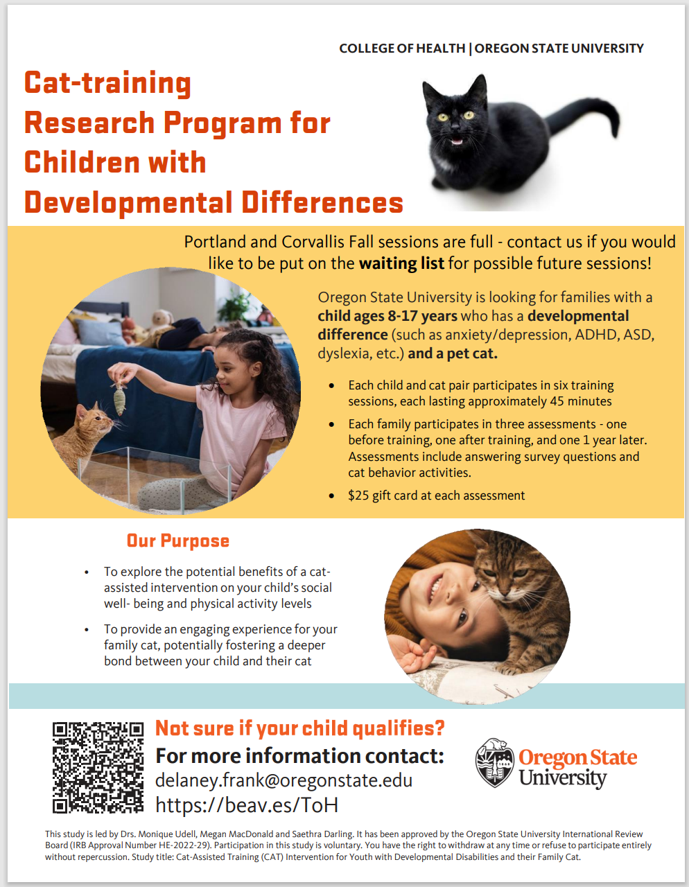 Cat Training Research Program for Children with Developmental ...